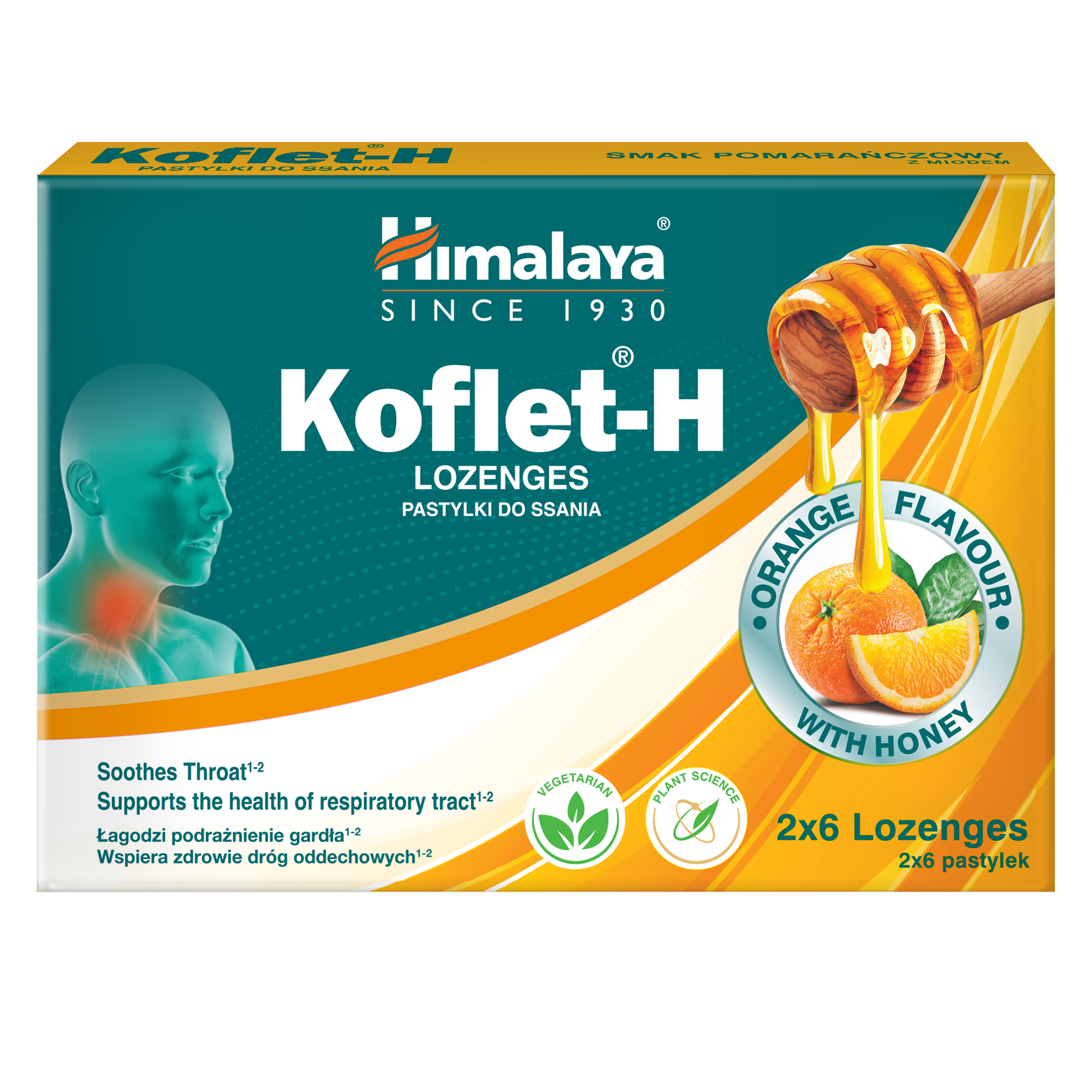 Himalaya Koflet-H Orange - Lozenges 2x6s – Himalaya Wellness (Europe)